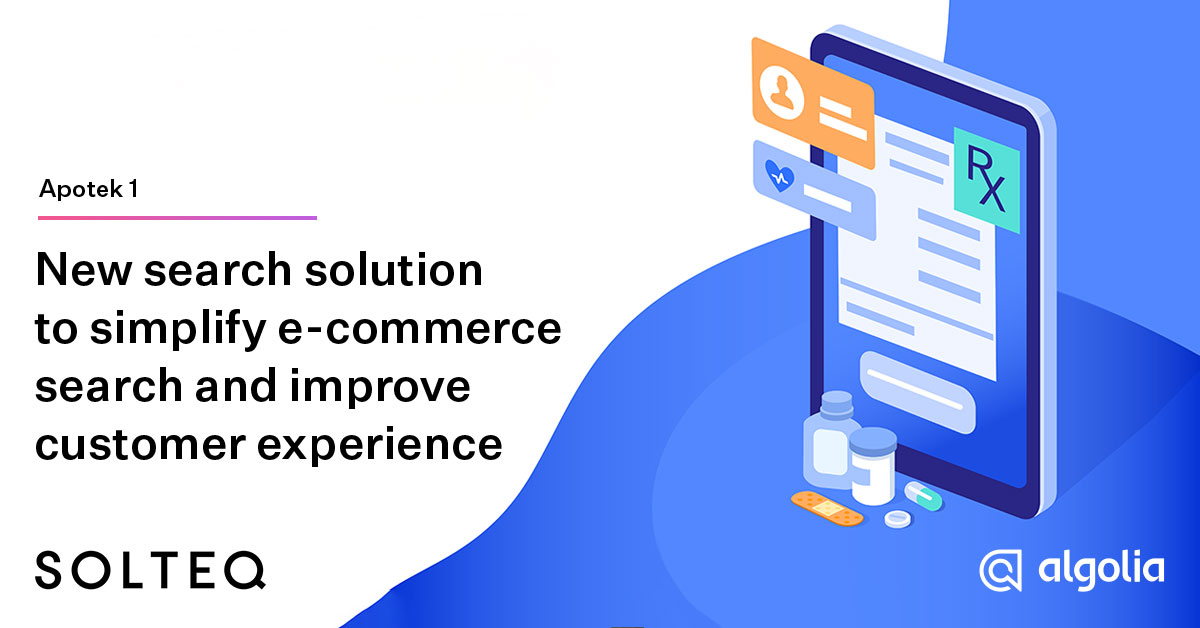 E-commerce search for Apotek 1 - partner case with Algolia