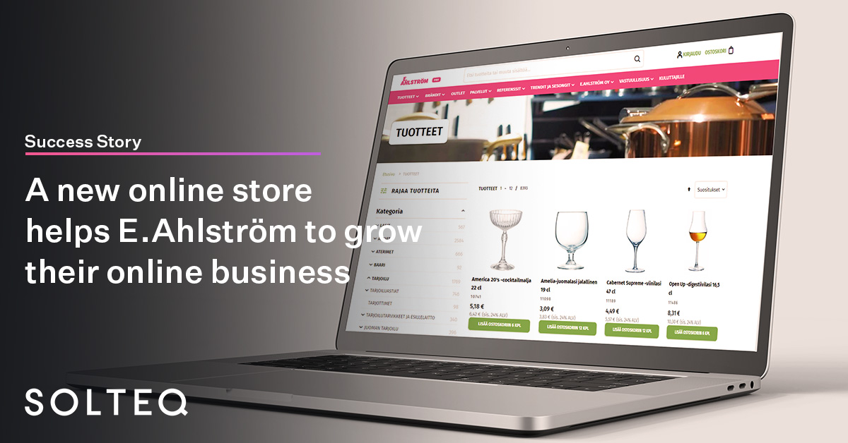 Online store and PIM integration for E.Ahlström - Success Story